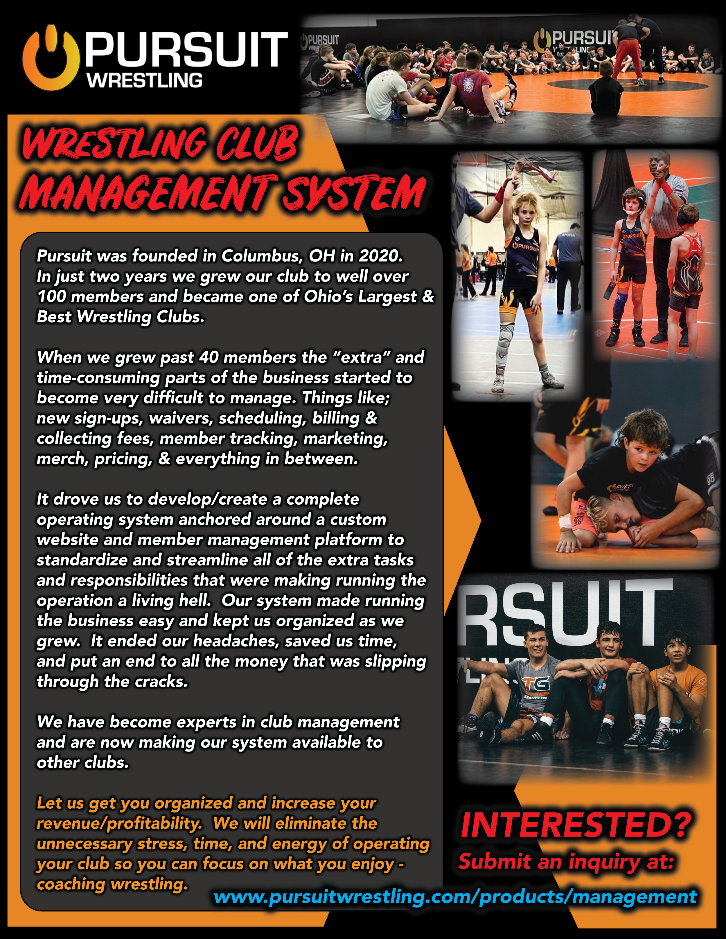 A Complete Club Management System – PursuitWrestling-mainpage